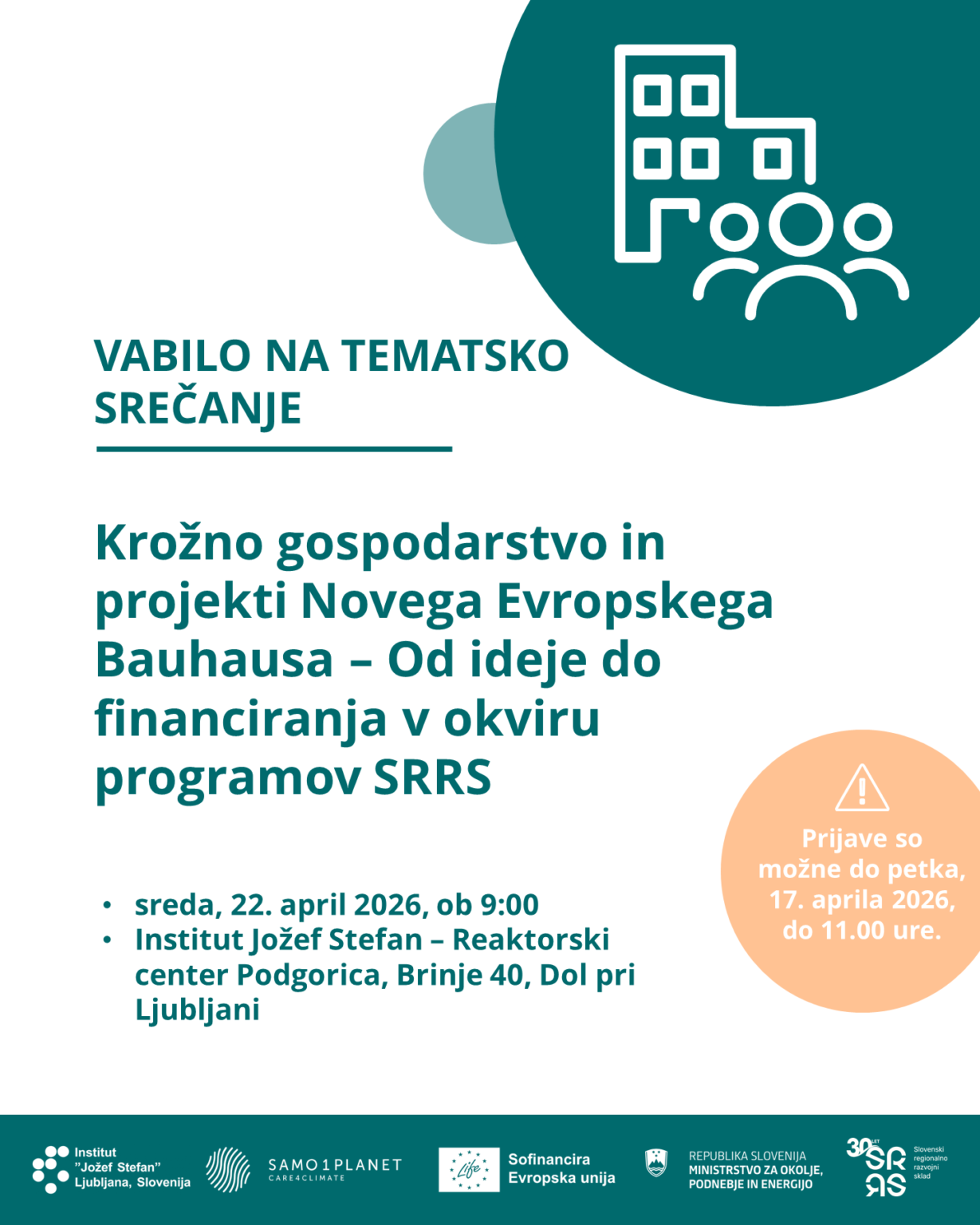 CEU | Vabilo na tematski dogodek “Krožno gospodarstvo in projekti ...